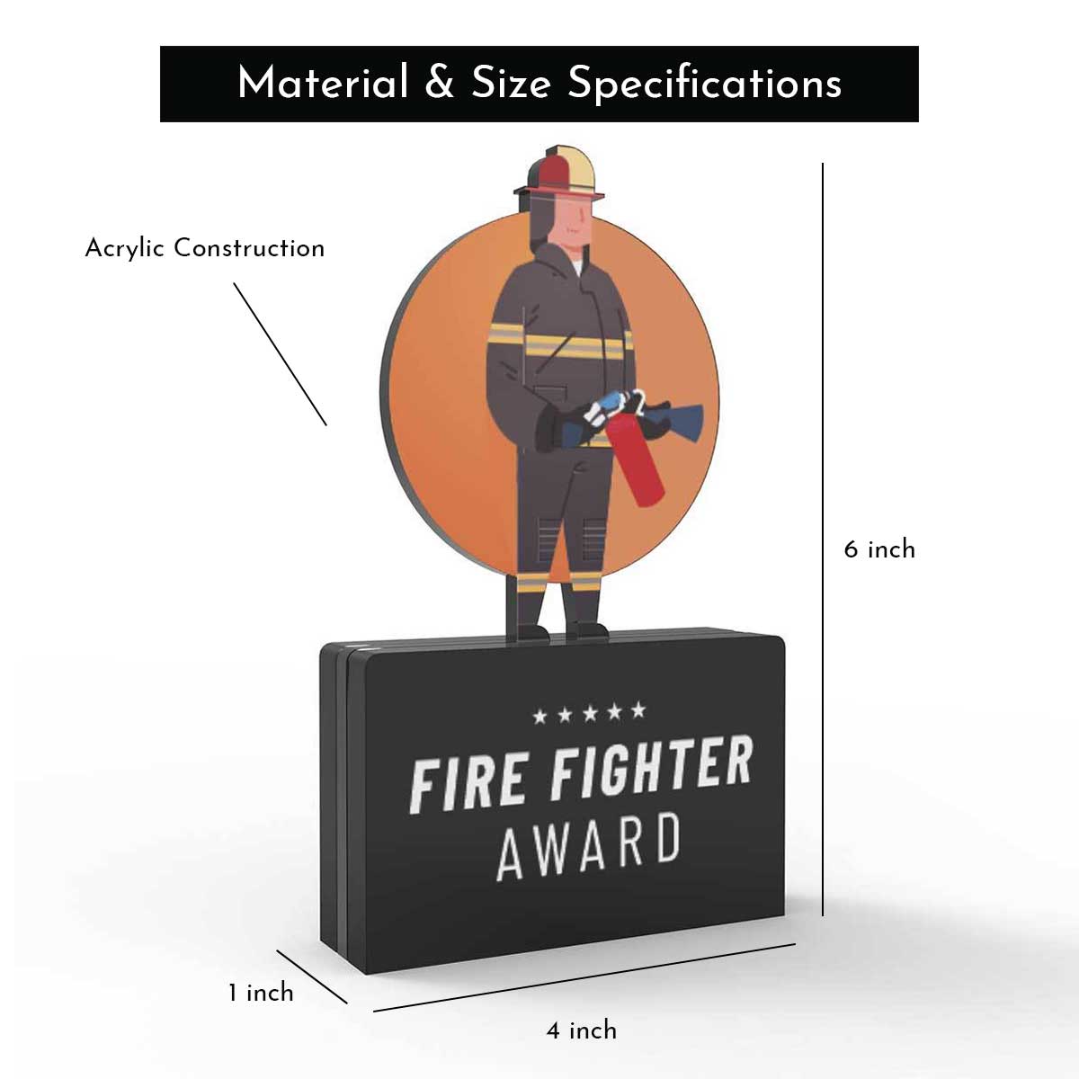 Firefighter Award – Engrave - Awards and More