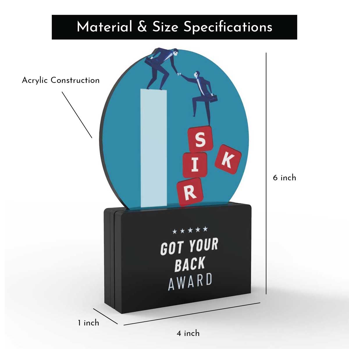 Got Your Back Award – Engrave - Awards and More