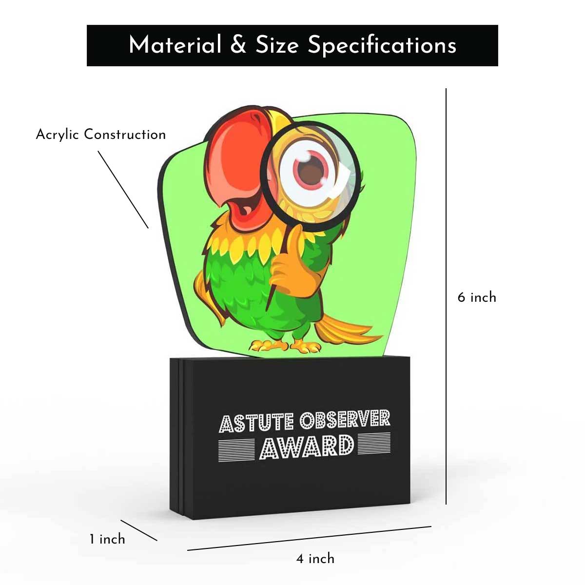 Astute Observer Award – Engrave - Awards and More