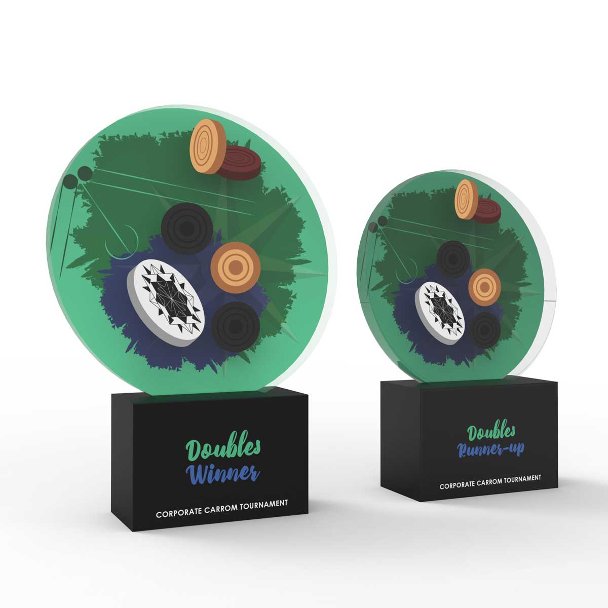 Carrom - Corporate Tournament Trophies – Engrave - Awards and More