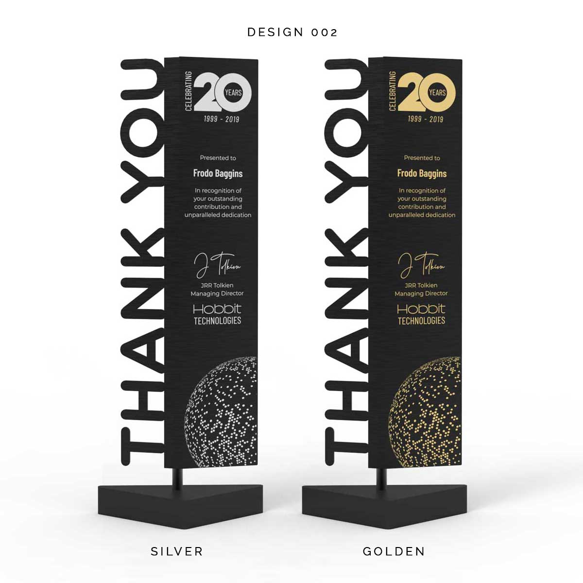 Steel Axis Trophy - Years of Service Award – Engrave - Awards and More